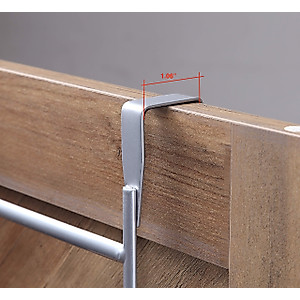 SunnyPoint Over The Cabinet Door Organizer Holder (SET OF 2) (Silver, 13.5 X 9.5 X 3.2 (basket Size))