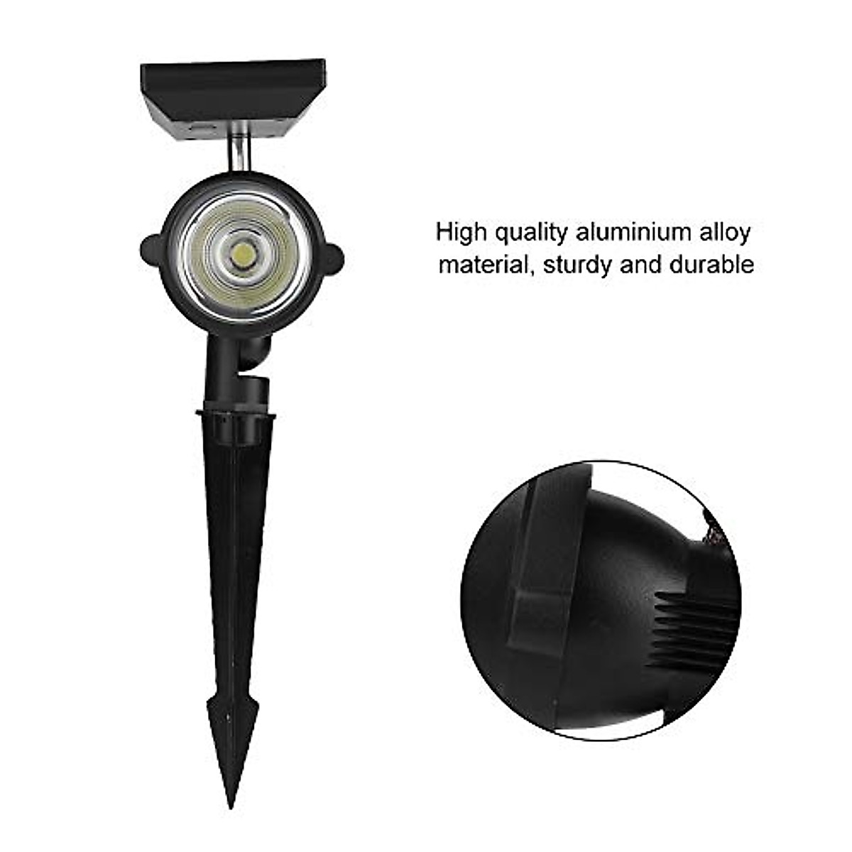 PBOHUZ Garden Light-Solar Powered 7W LED Ground Light Outdoor Lawn Lamp for Home Garden Illumination