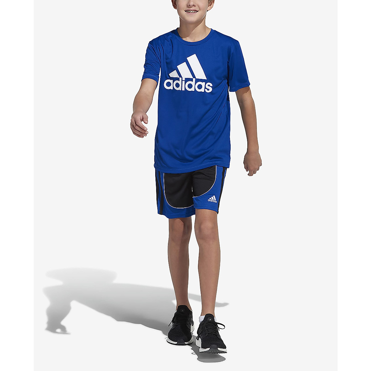 adidas Boys' AEROREADY Basketball Creator Shorts, Black, Large (14/16)