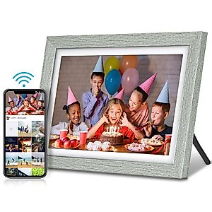 Digital Photo Frame WiFi 10 Inch Touch Screen,HAOVM HD IPS Display Digital Picture Frame with 16GB Storage, Auto-Rotate, Motion Sensor, Easy Setup to Share Photos & Videos Email,Cloud,via VPhoto APP