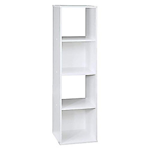 ClosetMaid Home Stackable 4-Cube Cubeicals Organizer Storage for Closet or Bedroom Clothing and Household Items, White (3 Pack)