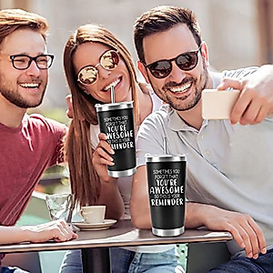 Gifts for Men Women Him Husband Dad - 20 OZ Tumbler Cup with Straws, Lids-Inspirational Stocking Stuffers for Fathers Day,Christmas,Birthday,Valentines Day Thank you Gifts for Best Friend Brothers Son