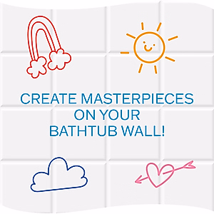 Crayola Taste Beauty Bathtub Markers, Washable Markers for Kids’ Bath Time, 2 pack Bundle