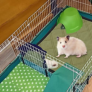 ShiningLove 4 Pieces Guinea Pig Cage Liner Guinea Pig Pee Pads Washable Super Absorbent Pet Mat for Small Animals Rabbit Chinchilla Hamster 12 X 12 inch