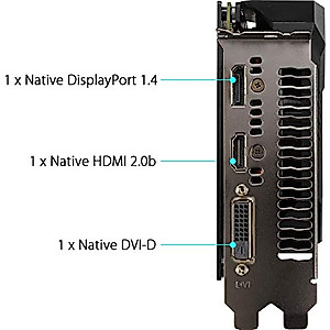 ASUS TUF GeForce GTX 1660 Super Overclocked 6GB Edition HDMI DP DVI Gaming Graphics Card (TUF-GTX1660S-O6G-GAMING)