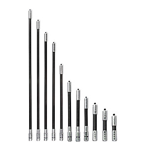 MILAEM 4-34 Inch Archery Bow Stabilizer Rod Carbon Fiber Stabilizer Extender Balance Bar Extension Pole for Recurve Compound Bow (4 inch)