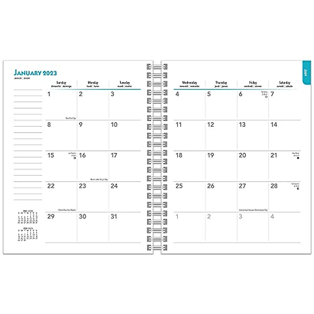 Kittens | 2023 6 x 7.75 Inch Spiral-Bound Wire-O Weekly Engagement Planner Calendar | New Full-Color Image Every Week | BrownTrout | Animals Cats Pets