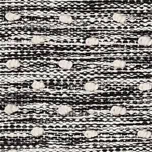 Dash and Albert Hobnail Black Handwoven Indoor/Outdoor Rug, 8 X 10 Feet, Black Geometric Pattern