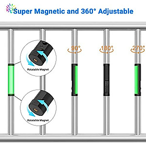 LUXCEO Handheld Light Wand, Multicolor RGB LED Video Light for Photography, 2000mAh Rechargeable Mini Light Stick for Video Shooting Professional Tube Lights with Magnetic for YouTube, TikTok(Black)