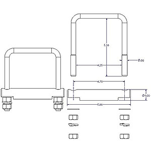 HitchClamp - Cross Clamp 3" Heavy Duty - Made in The USA