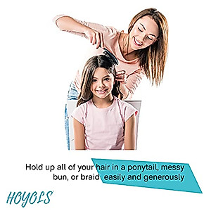 HOYOLS Clear Elastic Hair Bands, 2500 Small Rubber Bands Braids for Girls Kids Women Non-Slip Tiny Soft Hair Ties Braiding Hair Accessories Value Pack TPR