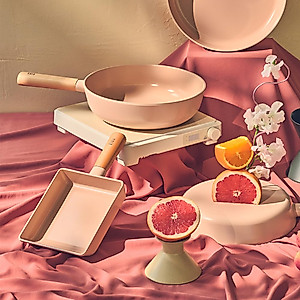 Neoflam FIKA 6inch 15cm Mini Peach IH Square Egg Pan, Full Induction Heating