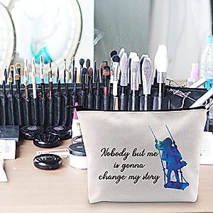 POFULL Musical Inspired Gift Nobody But Me Is Gonna Change My Story Cosmetic Bag Musical Theatre Gift (Nobody but me is gonna bag)