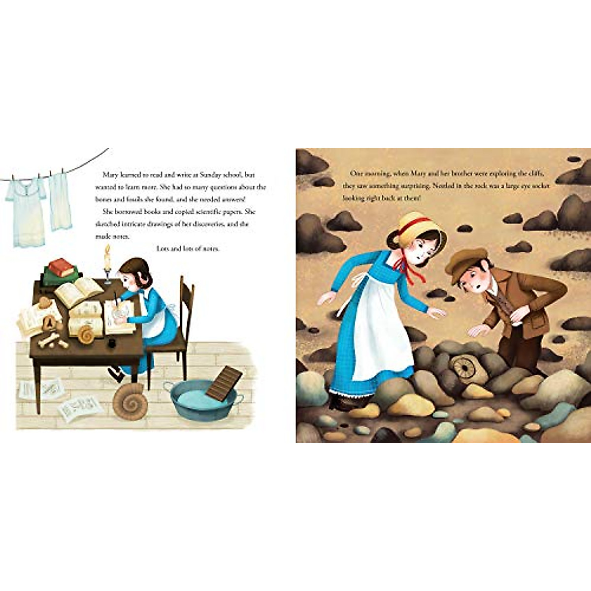 Dinosaur Lady: The Daring Discoveries of Mary Anning, the First Paleontologist (Women in Science Biographies, Fossil Books for Kids, Feminist Picture Books, Dinosaur Gifts for Kids)