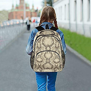 ALAZA Snake Skin Animal Print Travel Laptop Backpack Gifts for Men Women Fits 15.6 Inch Notebook