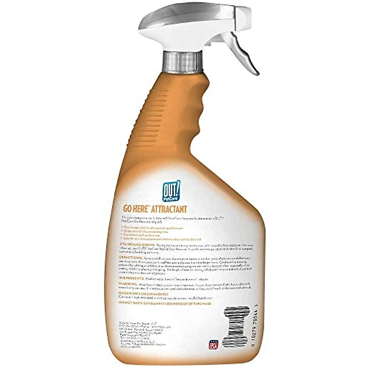 OUT! PetCare Go Here Attractant Indoor and Outdoor Dog Training Spray - House-Training Aid for Puppies and Dogs - 32 oz