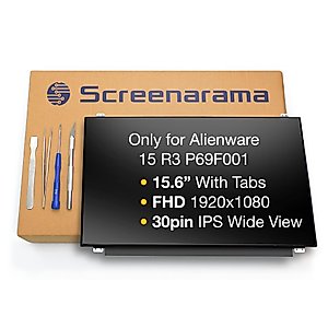 SCREENARAMA New Screen Replacement for Dell Alienware 15 R3 P69F001, FHD 1920x1080, Matte, LCD LED Display with Tools