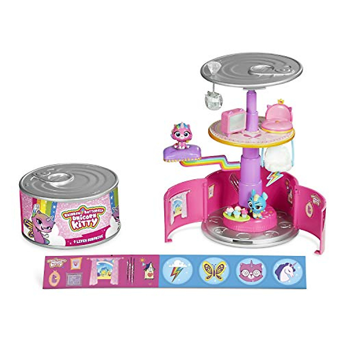 Rainbow Butterfly Unicorn Kitty 9 Lives Surprise. Styles May Vary from Shown, Multi Colered