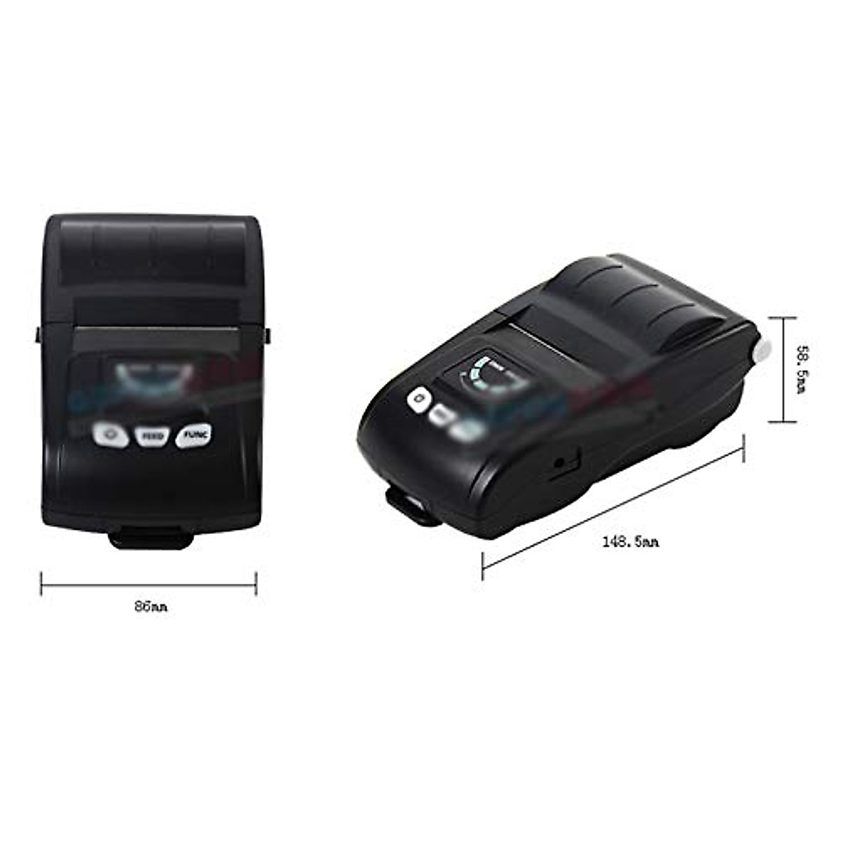 LIUYUNQI 58mm Mini Small Portable Mobile Pocket Thermal Handheld Receipt Printer PT-260