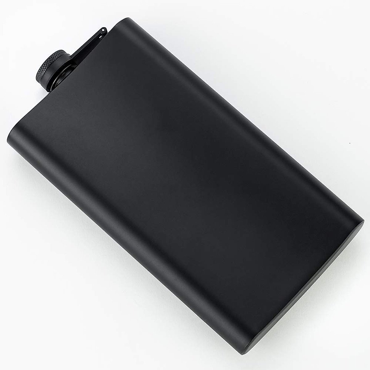 YFS 12 Oz Hip Flask for Liquor Matte Black Stainless Steel Leakproof with Funnel, Great Gift Idea Flask