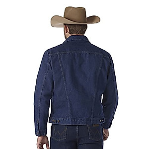 Wrangler mens Cowboy Cut Western Unlined Denim Jacket outerwear, Denim, Large US