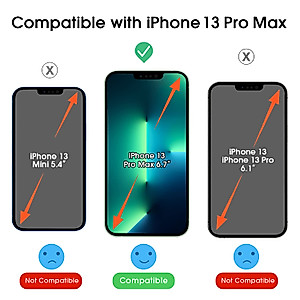 amFiIm Tempered Glass Screen Protector + Camera Lens Protector for iPhone 13 Pro Max 6.7", Easy OneTouch Installation, Auto-alignment, Bubble Free Case Friendly, Anti-Scratch
