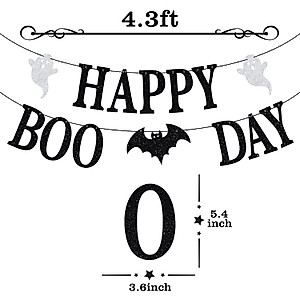 Happy Boo Day Banner, My 1st Boo Day, Ghoul Birthday Sign, Halloween Birthday Party Decorations