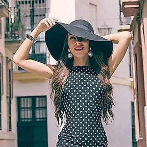 C&L Accessories Compatible with Fitbit Charge 3 Charge 4 Bands, Handmade Feminine Stretch Natural Stone Beaded Adjustable Bracelet Band for Women Girls (Indian Agate)