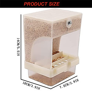 Fallaloe Automatic Bird Feeder - No-Mess Bird Feeder,Parrot Feeding cage Accessories,Suitable for Small and Medium Parrotsand Birds Seed Feeder for(1pcs)