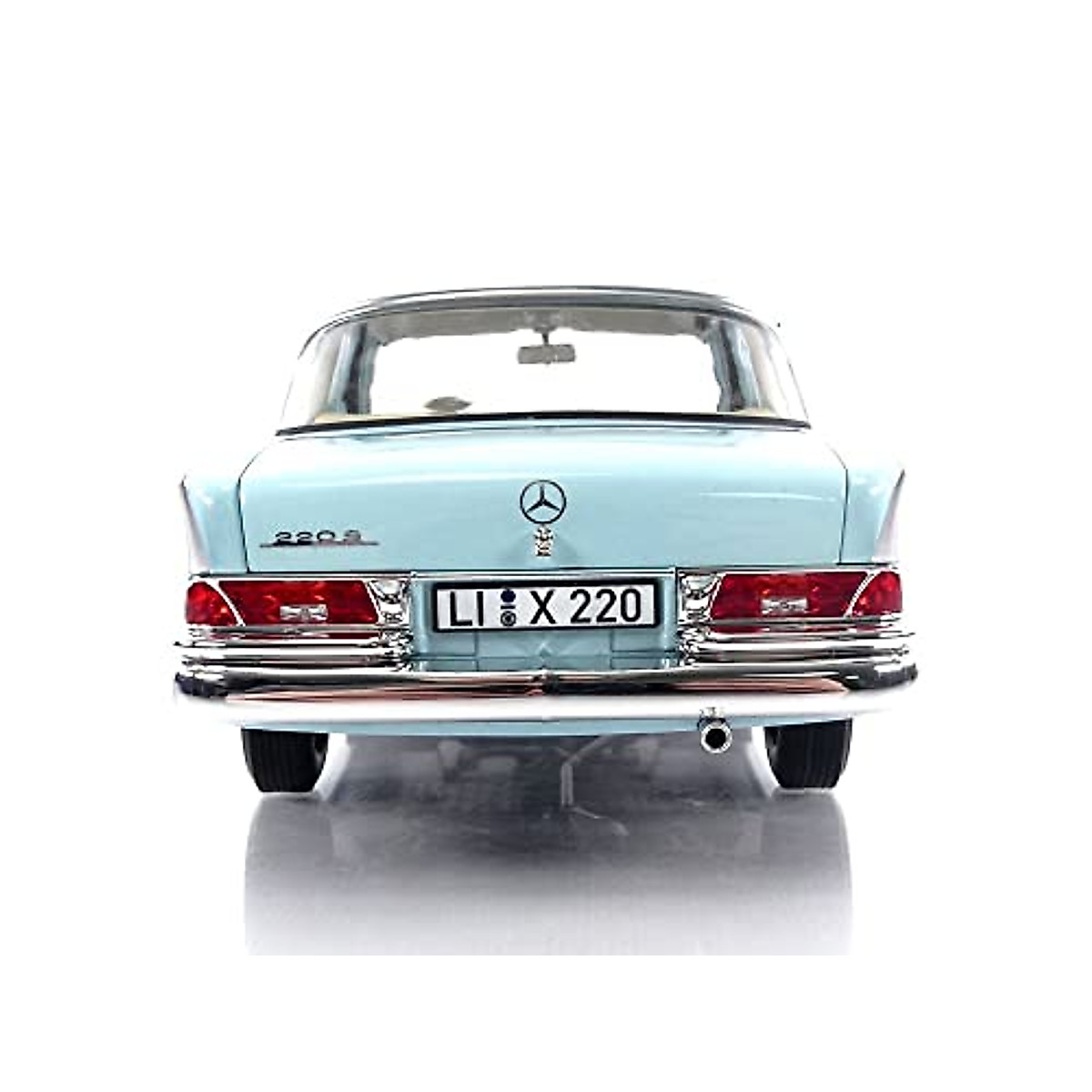 Norev 1965 220 S Light Blue with White Top 1/18 Diecast Model Car 183920