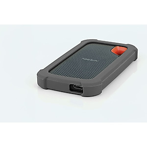 LEFXMOPHY Case Cover Replacement for SanDisk Extreme Portable New Generation SDSSDE61 500GB 1TB 2TB 4TB External SSD, E61 Soft Silicone Portective Skin Sleeve, Black