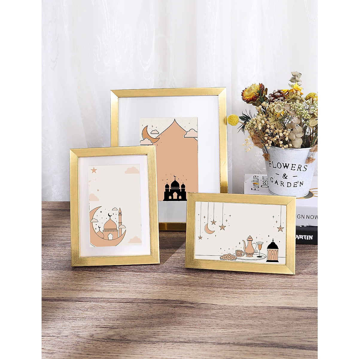 Annecy 4x6 Picture Frames (1 Pack, Gold), Simple Designed Photo Frame, For Pictures 4x6 for Wall Mounting, Classic Simple Home Office Decor