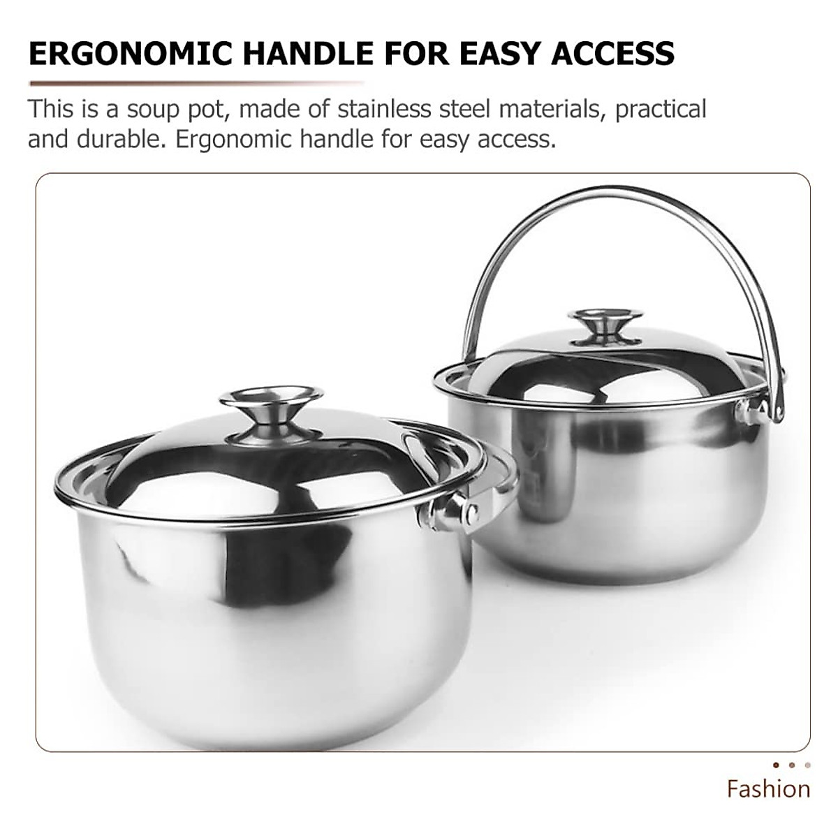 Hemoton Pots Stainless Steel Pot 7 Quart Stainless Steel Stockpot with Lid Stainless Steel Stock Pot Soup Pot Stew Pot Cooking Pot Induction Pot Stainless Steel Pot