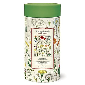 Cavallini Papers & Co. Wildflowers 1,000 Piece Puzzle, Multi