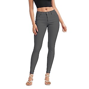 Hybrid & Company Women's Butt Lift Stretch Denim Jeans P37370SK Gunmetal 5