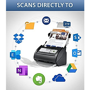 Plustek PSD300 Plus Document Scanner with ADF, Directly scan to Cloud, SharePoint, Office 365 and Built-in Barcode Recognition Function