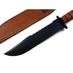 Ka-Bar Leather Handled Big Brother Knife