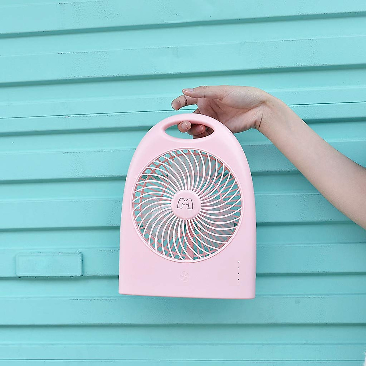 Toxz Portable Desktop Handheld Mini Fan,USB Rechargeable,Cooling Fan,Small Handheld Fan,Multi-Color,Durable Travel Fan,19.6x5.6x26cm