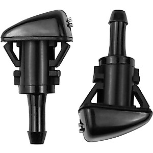 Click&Fit Windshield Washer Nozzles compatible with 05-10 Jeep Grand Cherokee, 08-15 Patriot, 07-10 Compass Caliber, 07-16 RAM 1500 2500 3500, Chrysler 300 – Wiper washer sprayers replacement