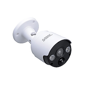 SABRE 2-in-1 Fake Security Camera with Motion Detector, Two LED Lights, Continuous Blinking LED Light, 3 Different Settings, Weather-Resistant IP44 Design, Realistic Look, No Wiring Needed