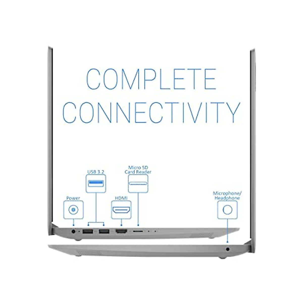 Lenovo IdeaPad 1 Bussiness Laptop 14" HD Display, Intel Pentium Silver N5030 Processor(4-Core, up to 3.1 GHz), 4GB RAM, 128GB NVMe SSD, Webcam, Windows 11 S w/1 Year Microsoft 365