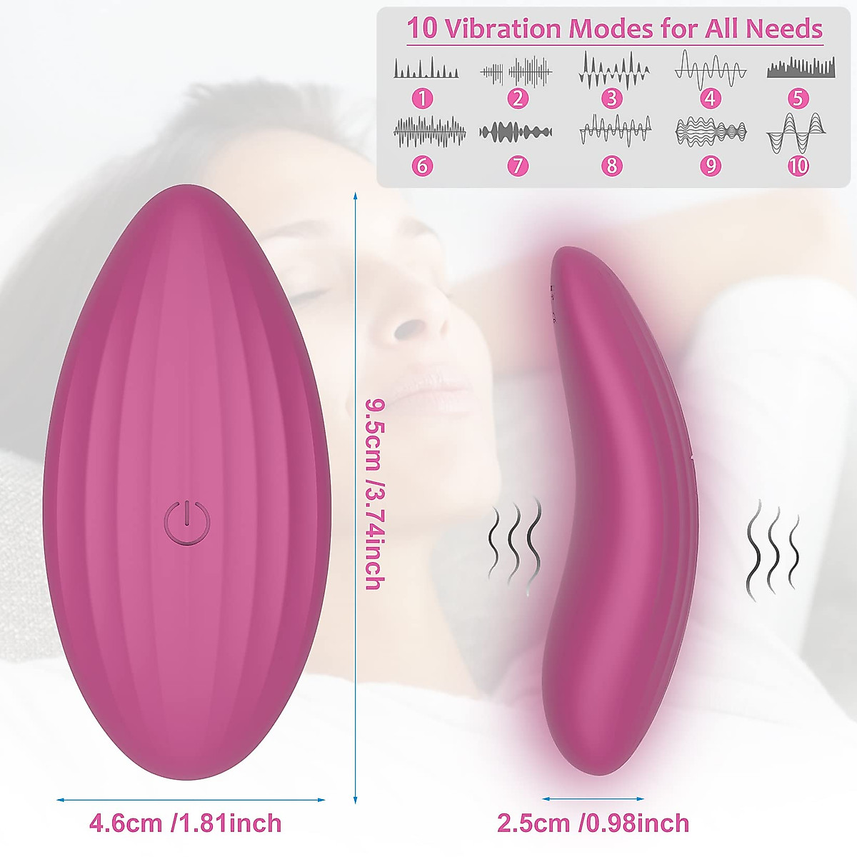 AL'OFA Lactation Massager for Breastfeeding, Pumping - Vibration for Improve Milk Flow, Breastfeeding Essentials-Seamless Waterproof 7 Modes - New Mom & Advanced(Purple)