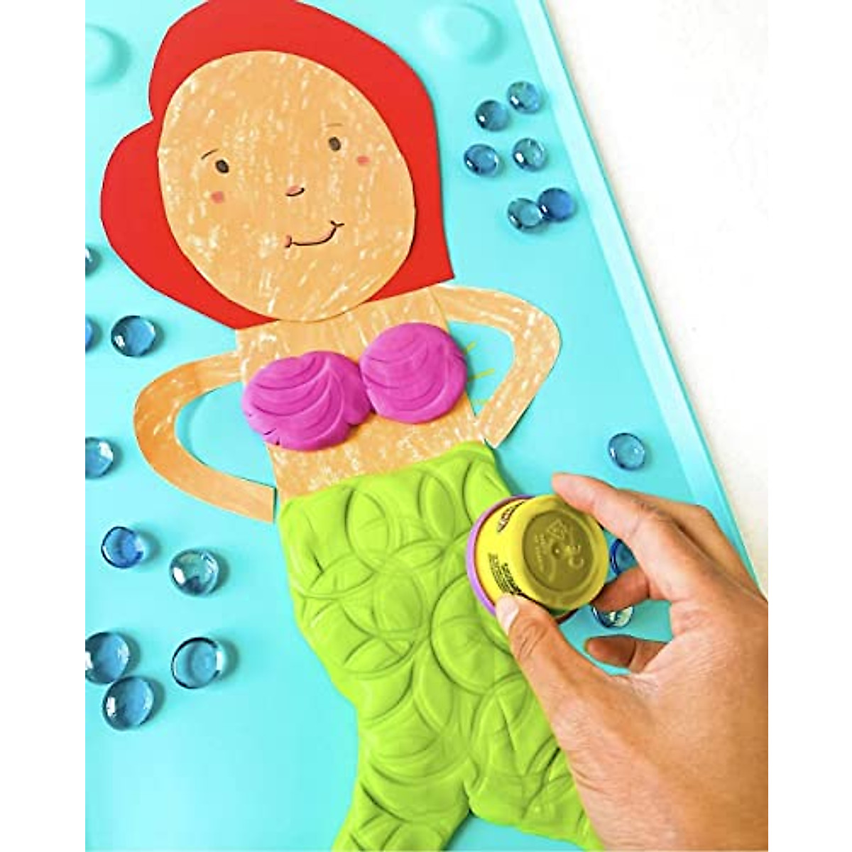 Splattmat Large Premium Silicone Kids Suctioned Placemat, New Sensory Montessori Inspired Food, Snack, Travel, & Arts & Crafts mat