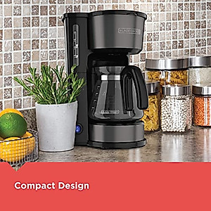 BLACK+DECKER™ 4-in-1 5-Cup* Coffee Station Coffeemaker, Black Stainless Steel