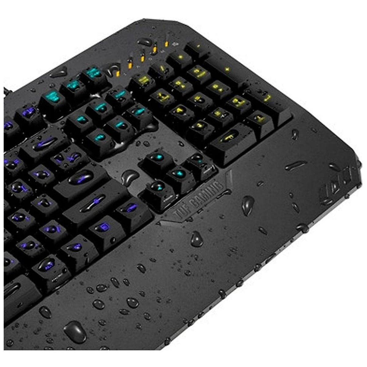 ASUS Mechanical Membrane RGB PC Gaming Keyboard - TUF K5 | Programmable Onboard Memory | Dedicated Media Controls, Aura Sync RGB Lighting | Spill, Sweat & Abrasion Resistant - Highly Durable | Black
