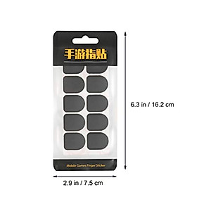 Healifty 20 Pieces Gaming Finger Sleeves Anti- Sweat Disposable Seamless Touchscreen Finger Covers Stickers Carbon Fiber Controllers Finger Thumb for Mobile Phone Game