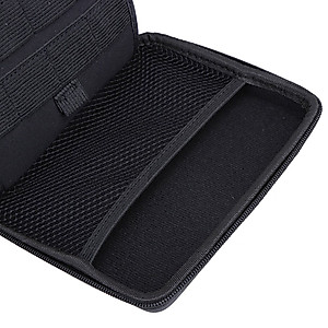 Alloet EVA Storage Zip Bag Case Pouch Protective Carry Holder for Nintendo 2DS (Black)