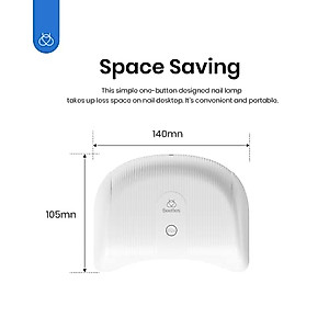 beetles Gel Polish Curing Lamp 36W U V, Fast Drying LED Nail Dryer Compact Manicure Light with Timer Setting Sensor DIY Nail Home