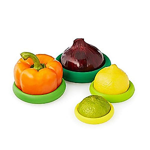 Hoan Silicone Food Huggers, Set of 4, Assorted