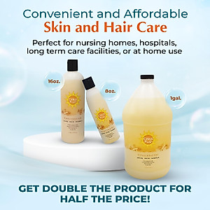 Deodorizing Citrus Plus Elder Shampoo and Body Wash by BoaVida with new leak-proof caps, Soap Made with Persimmon to Treat the Presence of Nonenal and Remove Old Person Smell, 8 oz